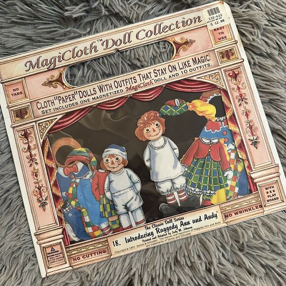 Schylling | Toys | 997 Magicloth Magnetized Dolls Raggedy Ann Andy With ...